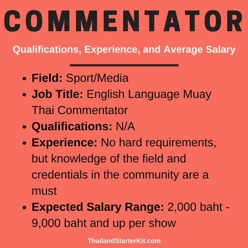 Working in Thailand Series: How to be a Sports Commentator in Thailand